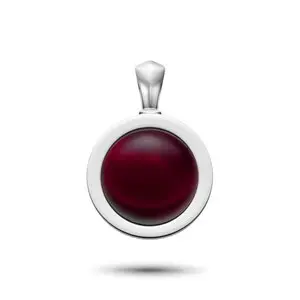 RAHUL PATEL COLLECTION Indian Garnet Amulet - Red/silver