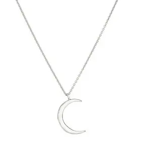POSH TOTTY DESIGNS Sterling Crescent Moon Necklace - Silver