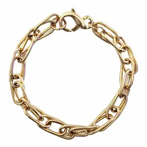 IN CAUDA VENENUM Odin Chain Link Bracelet - Gold
