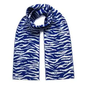 INGMARSON Tiger Wool & Cashmere Scarf Electric - Blue