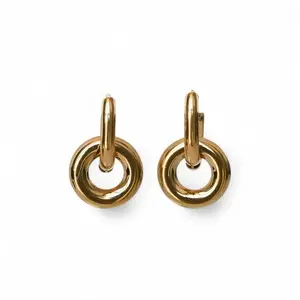 MISS CECILIA Orbit Hoop Earrings - Gold