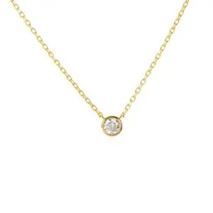 BLOOMTINE | EARTH ANGEL HQ Bloomtine Illuminess™ Vermeil Choker With Moissanite - Gold