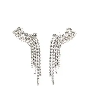 ADDICTED2 Ilizia Crystal & Rhinestone Cascade Earrings - Silver