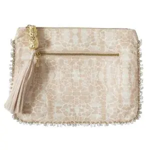 SOPHIA ALEXIA Embellished Clutch Bag - White/yellow