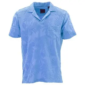 LORDS OF HARLECH Johnny Farm Floral Terry - Blue