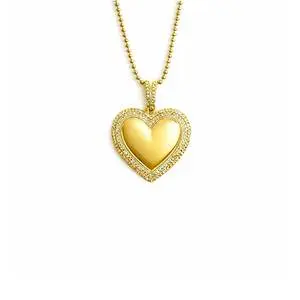 MAISON DE GALA Heart Pendant Necklace - Gold