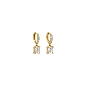 UCHI & SOTO Shikaku Stone Drop Earrings - Gold