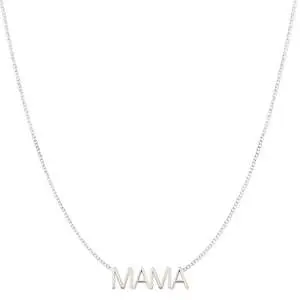 Maya Brenner Designs Mama Pendant Necklace - White