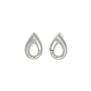 SHABELLA NYC Infinity Hoop Earrings - Silver