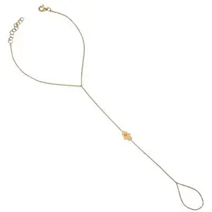 NESHI DESIGNS Renee Hand Chain - Yellow