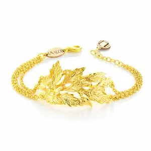 UNALOE Vermeil Leaf Bracelet - Gold