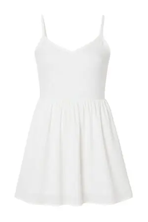 CONQUISTA Sheer Layer Skater Dress