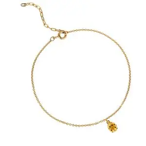 LEE RENEE Ladybird Vermeil Bracelet - Gold