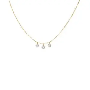 LILY FLO JEWELLERY Starlight Three Diamond Necklace - Gold