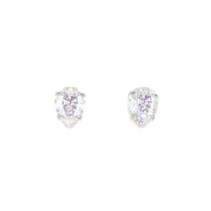 ROSASPINA FIRENZE Drop Stud Earrings With Swarovski Crystals - White