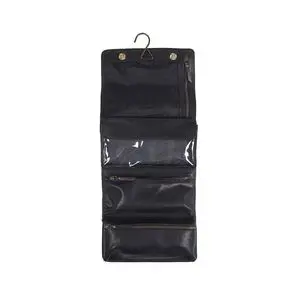VIDA VIDA Hanging Leather Travel Bag - Black