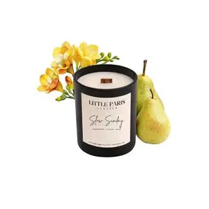 LITTLE PARIS ATELIER Luxury Scented Candle Slow Sunday - Black