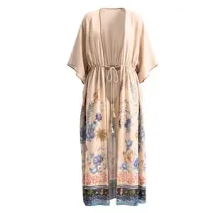 GLAM ON YOU Neutrals Daphne Robe - Beige