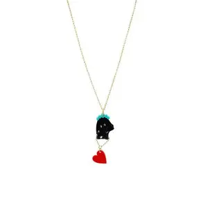 GISSA BICALHO Handmade Acrylic Necklace - Black