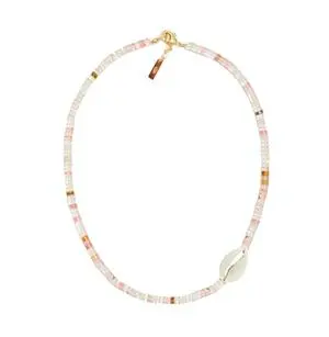 ADRIANA PAPPAS DESIGNS Cherry Quartz And Shell Choker