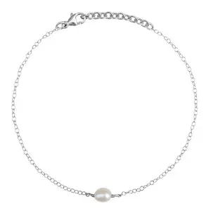 KIRI & BELLE Mini Cara Single Pearl Sterling Bracelet