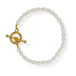 MARTINA ROZENBERG SMIRA JEWELRY Ondaluz Pearl Bracelet - Gold