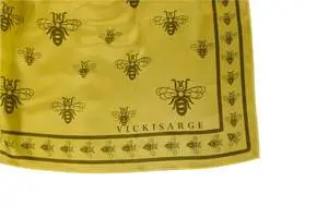 VICKISARGE The Silk Bee Scarf - Yellow