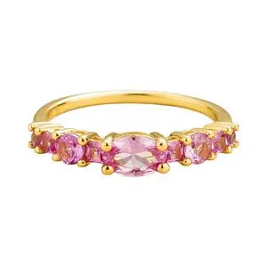 JUVETTI  Juvetti Petra Ring In Pink Sapphire And Gold Gold/pink