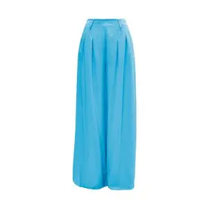 NISSA Palazzo Viscose Pants - Blue