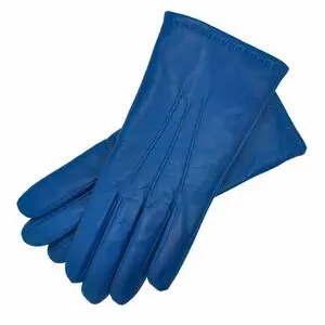 1861 GLOVE MANUFACTORY Cremona Leather Gloves - Blue