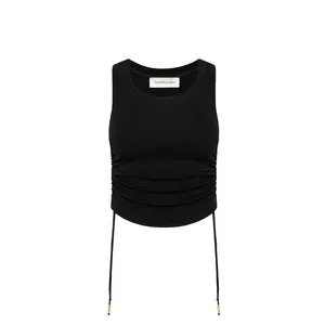 MANDRAGORA Adjustable Viscose Blend Crop Top