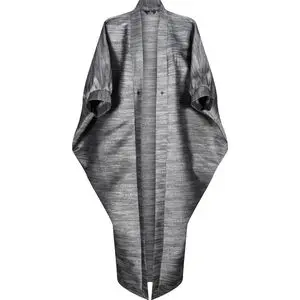 LIONESS BY TF Sand Storm Midi Kimono Jacket - Silver