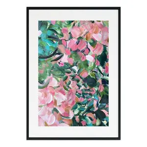 Jessica Slack Studio Where Tulips Grow Abstract Floral Print - Pink