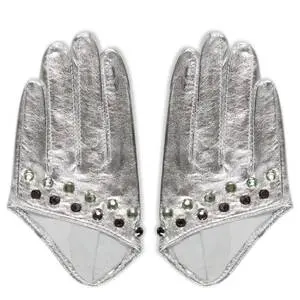 BLACK CAKE Starlight Crystal Finger Gloves - Silver