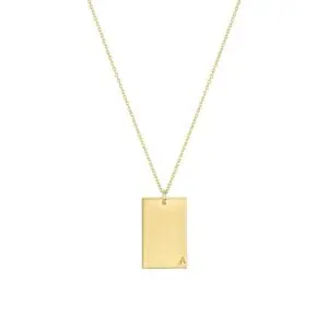 SET & STONES Ie Initial Pendant Necklace - Gold