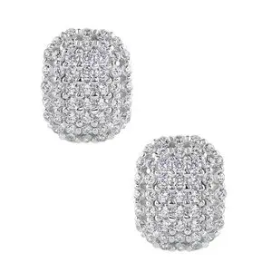 VIVIANA HALIL Edith Zirconia Earrings - Silver