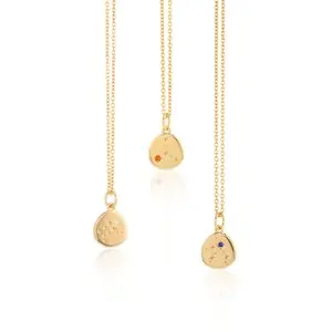 AUREE JEWELLERY Inari Virgo Gold Vermeil Zodiac Necklace - Yellow