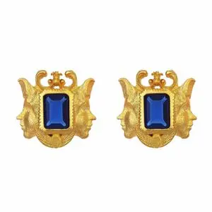 STEFAN TIRON Isolde Blue Earrings