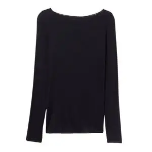 COVE Boat Neck Modal/cashmere Base Layer - Black