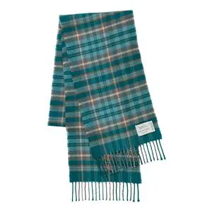 ARAMINTA CAMPBELL West Coast Waters Lambswool Scarf Turquoise - Blue