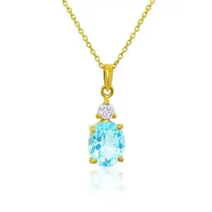 GEM BAZAAR JEWELLERY Maid In Heaven Pendant - Blue