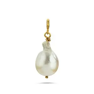 LINYA JEWELLERY Baroque Pearl Charm - Gold