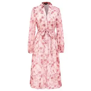 SMART AND JOY Floral Print Shirt Dress