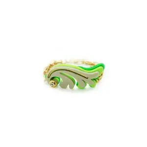 GISSA BICALHO Acrylic Handmade Bracelet - Green