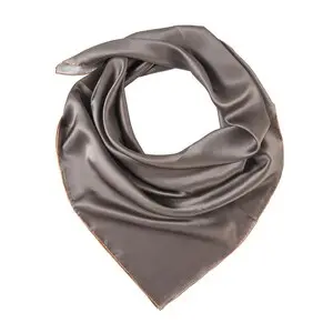SOFT STROKES SILK Pure Silk Scarf Sand Beach Solid Colour Collection Sand Large - Grey
