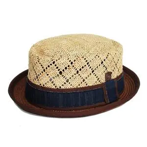 DASMARCA HATS Dasmarca Jake Straw Porkpie Hat - Brown