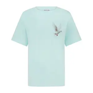 SOUR FIGS Flying Dove Printed T-shirt - Green