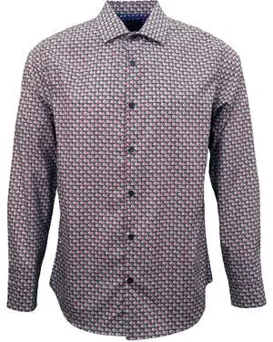 LORDS OF HARLECH Norman Tile Shirt Rouge - Red