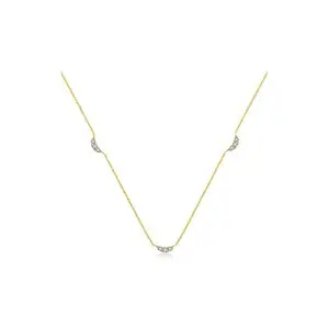 GENEVIEVE COLLECTION 18k Gold Diamond Necklace - Yellow