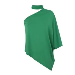 N'ONAT One Shoulder Knit Top - Green